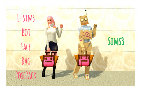 [DL]Bot Face Bag POSE PACK – L-Sims