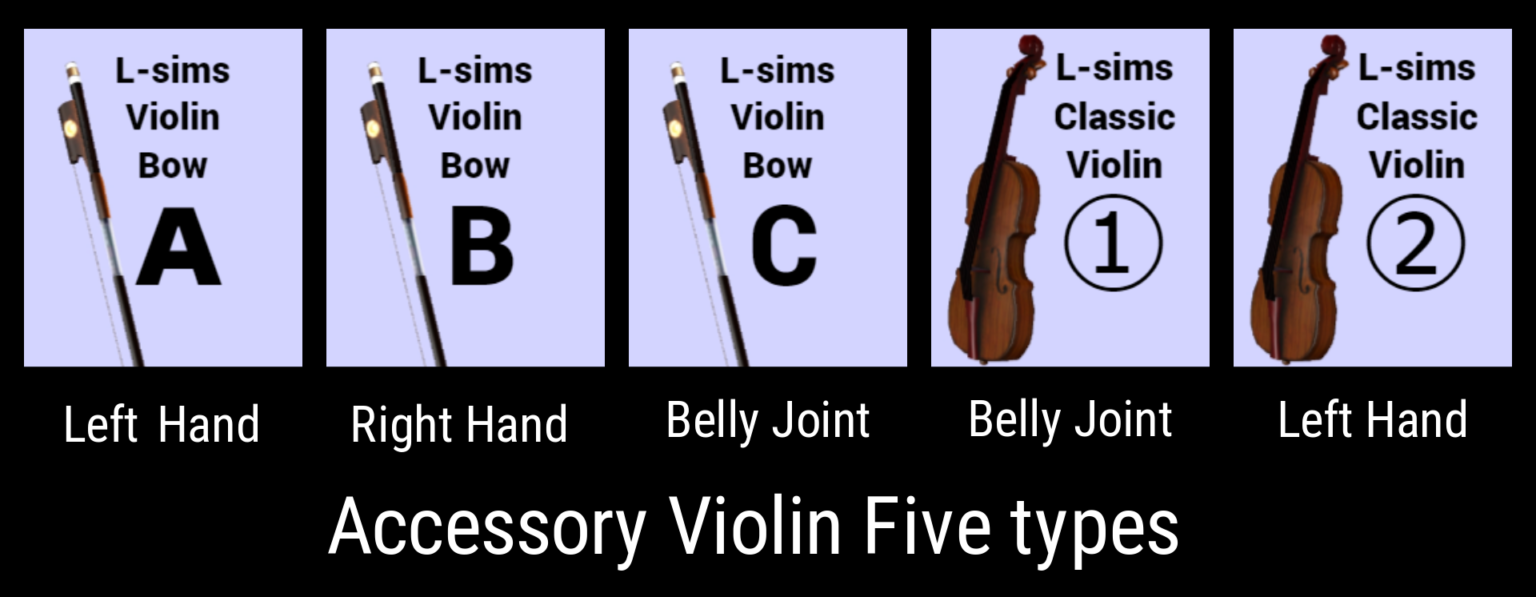 [TS3]Accessory Violin&PosePack 2023 Updated | L-Sims